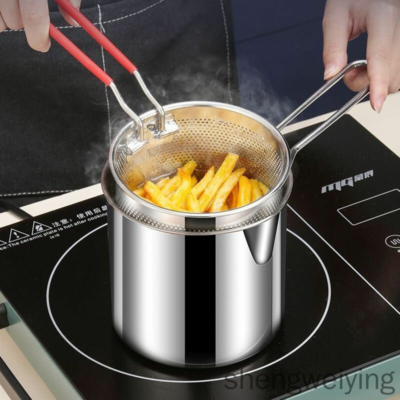 Нержавеющая стальная кастрюля кухонная посуда для варки тушения готовки порционных блюд универсальная безопасная легкая