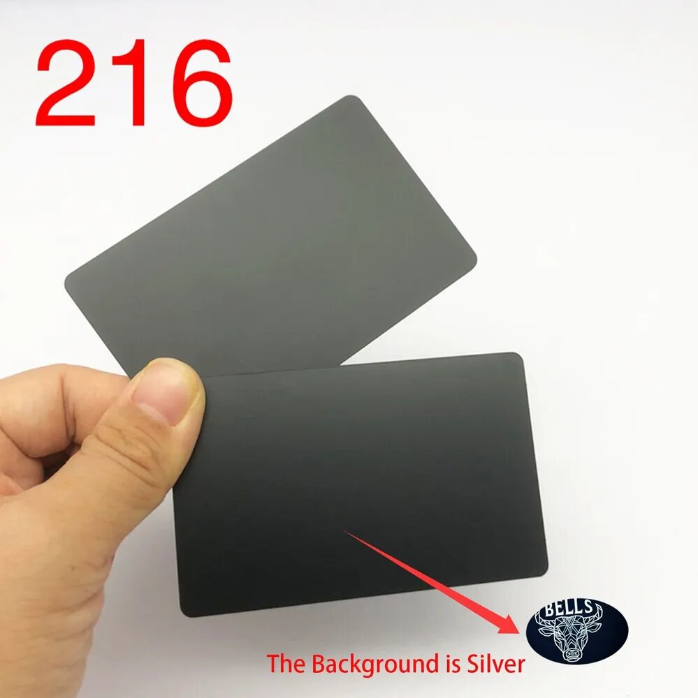 Металлическая карта NFC: 216 чип, 888B, 13.56MHZ чтение/запись, возможность лазерной печати