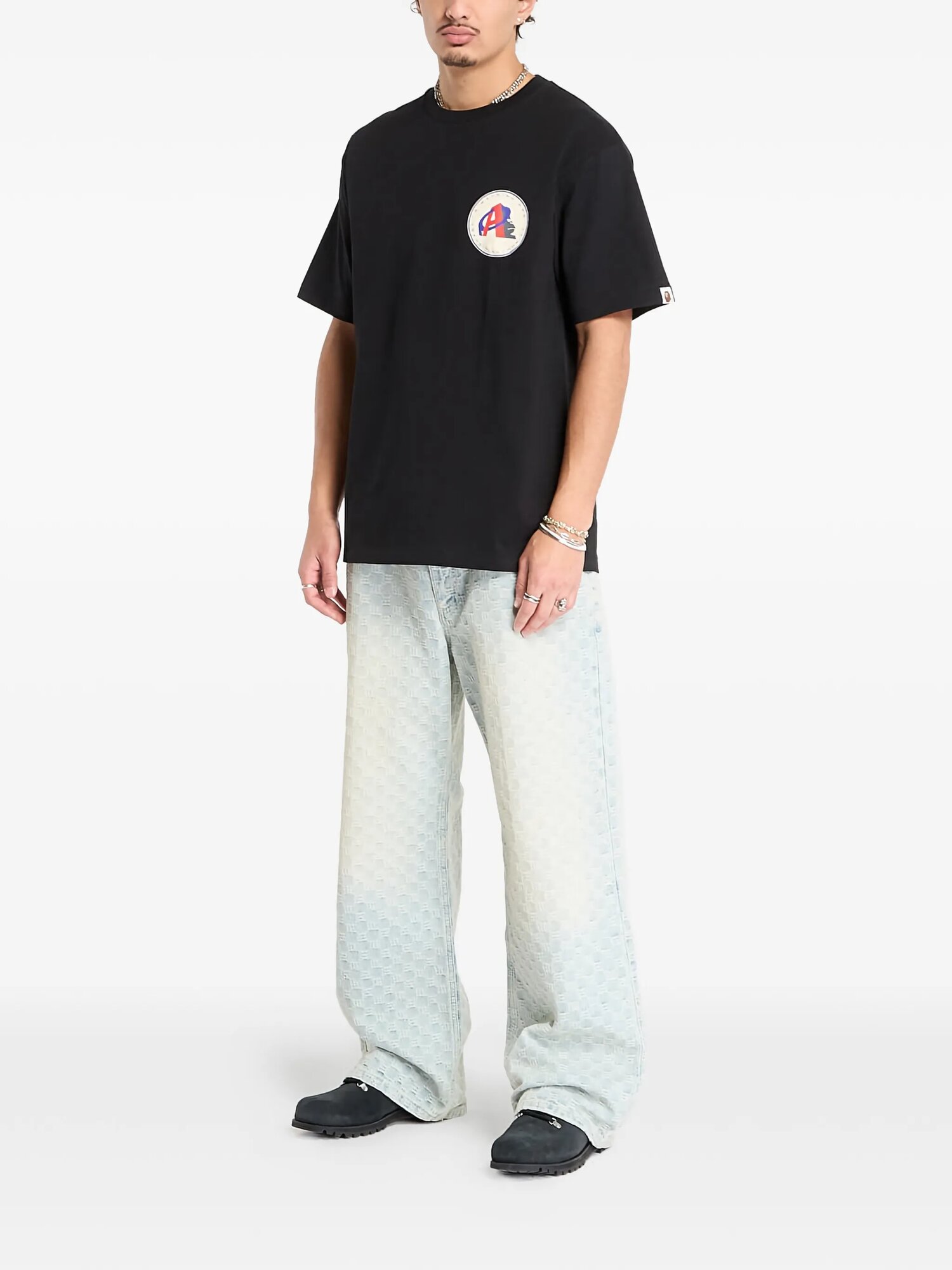 Футболка A BATHING APE, размер L, черный — фото 1