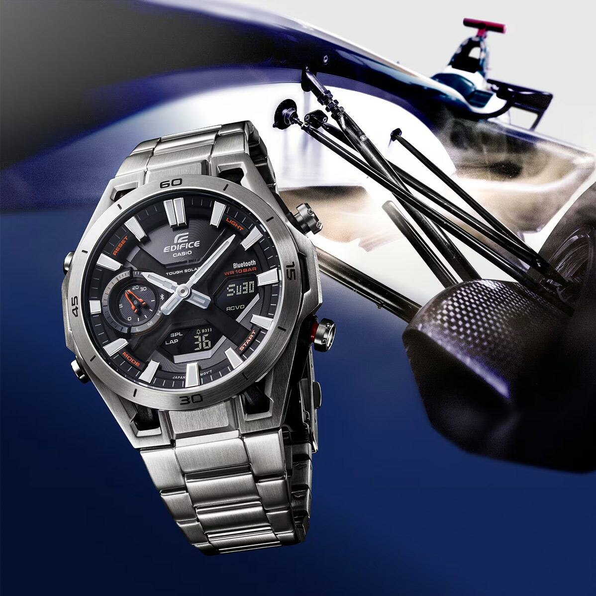 Наручные часы CASIO Edifice, серебряный — фото 1