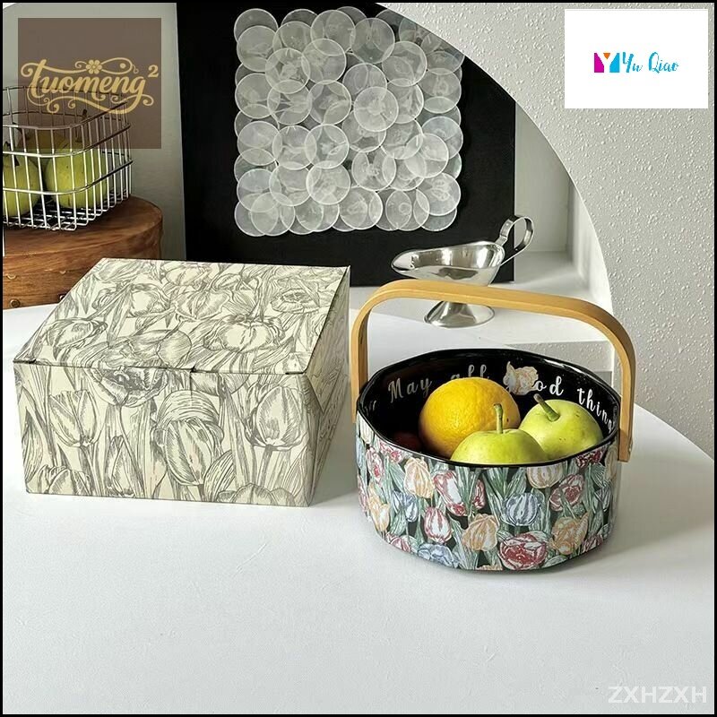 Эксклюзивная керамическая корзина для сладостей 15 см