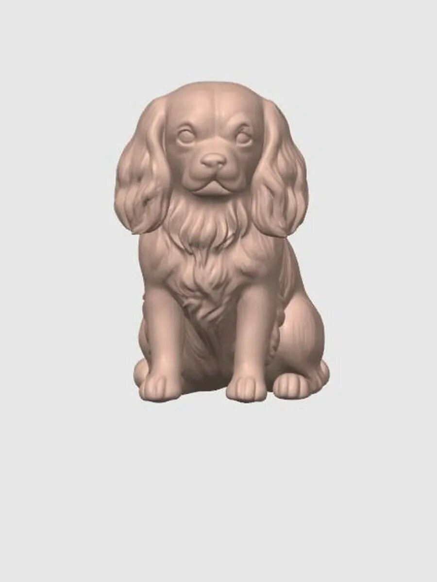 Рост. статуэтка Кавалер-кинг-чарльз-спаниель(10см, бежевый)