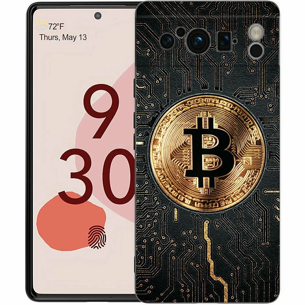 Чехол для Google Pixel 9 Pro, A4, Биткойн, TPU