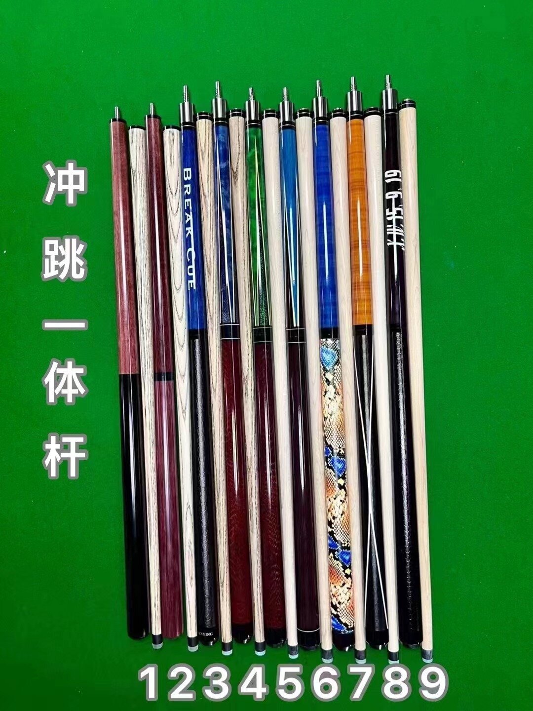 Аутентичный кий OMIN Magic Love, ручной работы, черный кий для снукера, маленький наконечник, 16 цветов, настольный кий