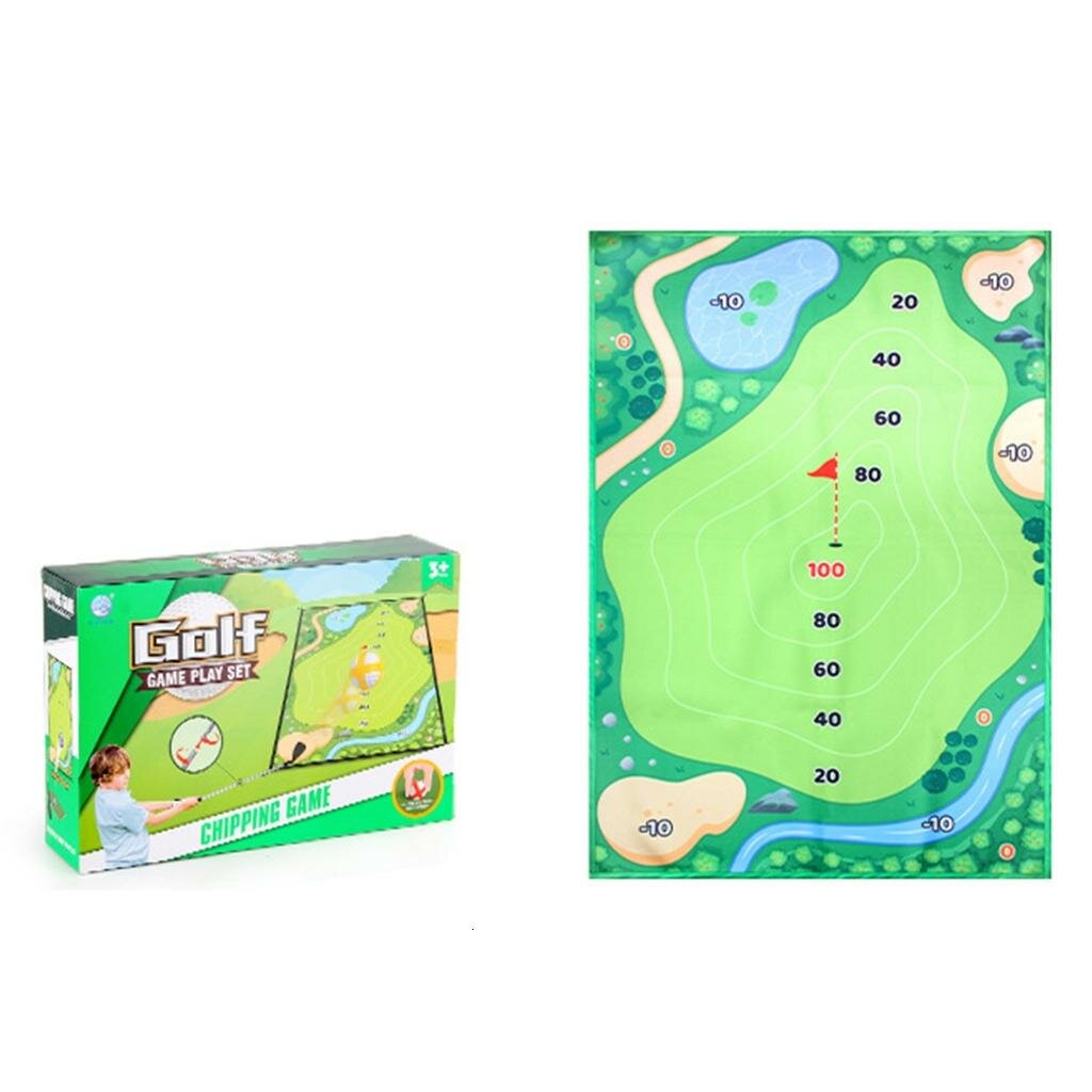 Гольф мини-игра с липким мячом и ковриком, Утолщенный тип D