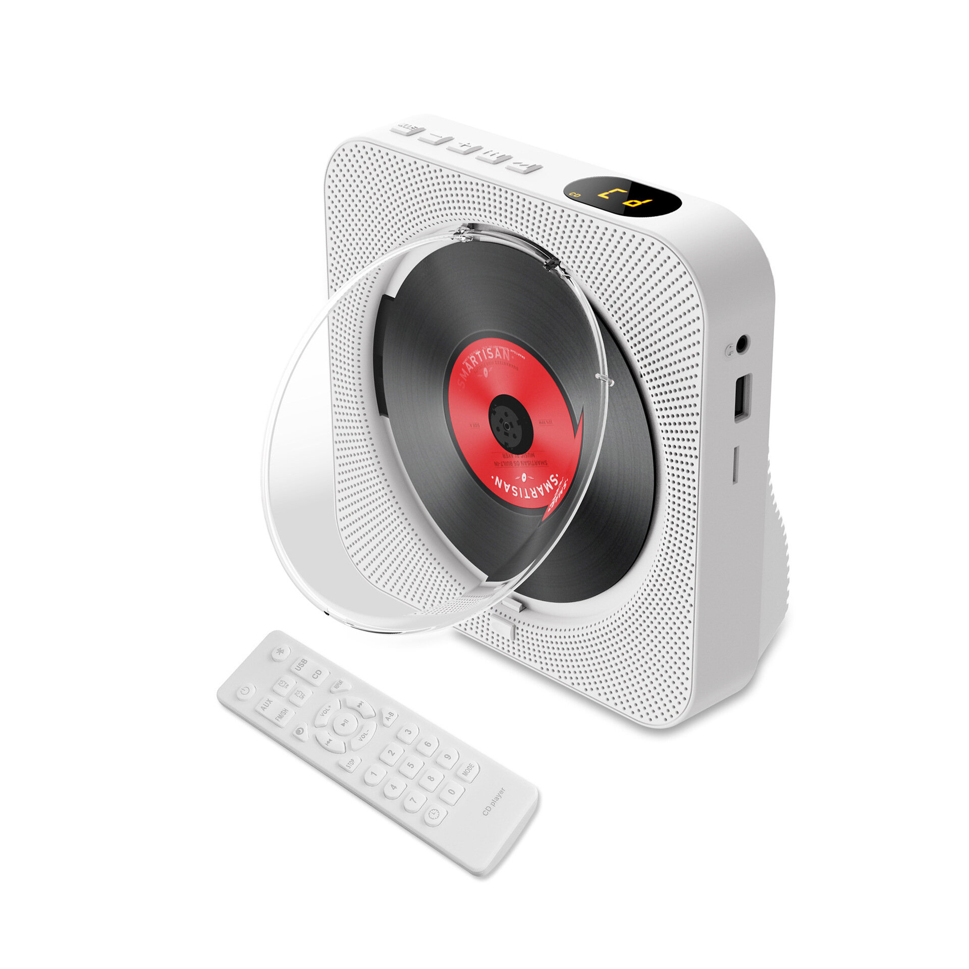 Вертикальный домашний английский CD-диск для обучения CD-плеер настольные украшения беспроводной CD-машина акустические системы для пре natalного образования вертикальный CD белый