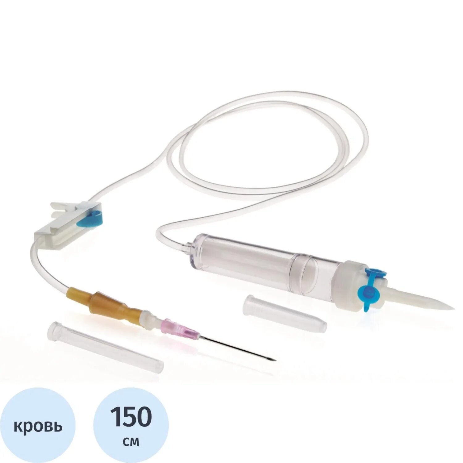 Система переливания крови однораз. (пластик. шип) игла 1.20х40 18G SFM