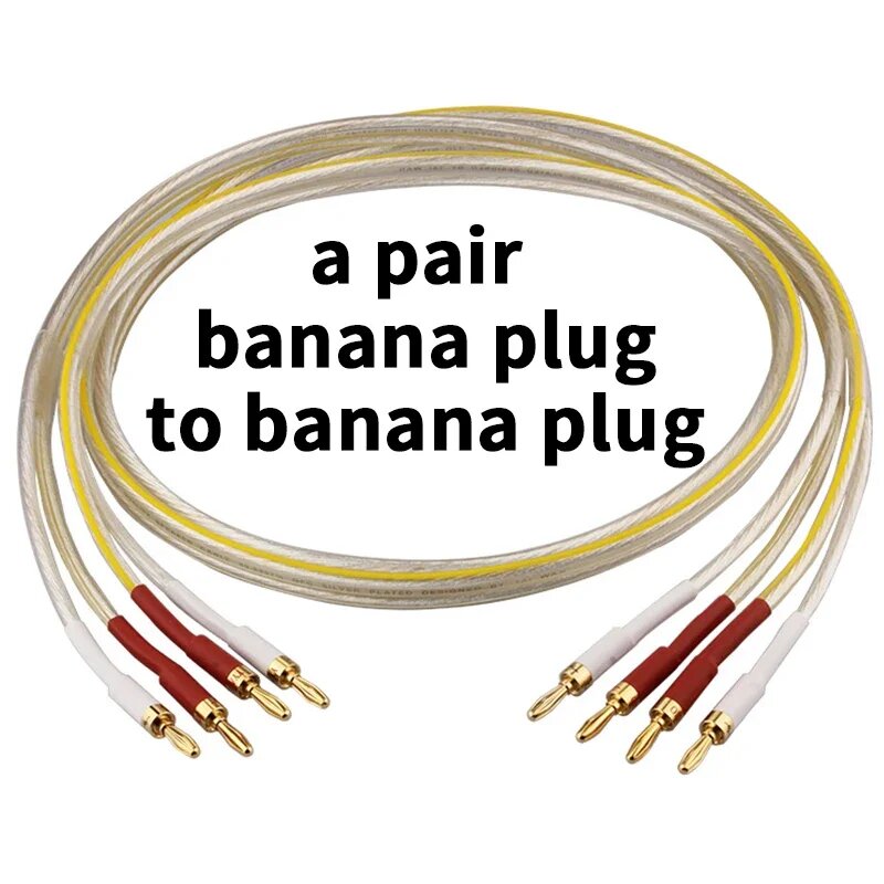 Кабель акустических систем YYAUDIO HIFI, 3.5м, Banana plug