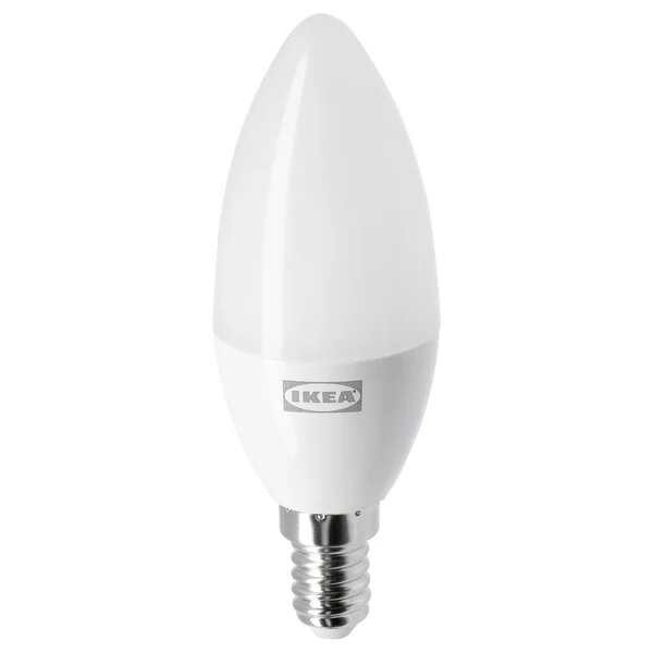 Лампочка MYRKISEL LED E14 470 люмен, умная беспроводная регулируемая/с регулировкой спектра белого света люстра