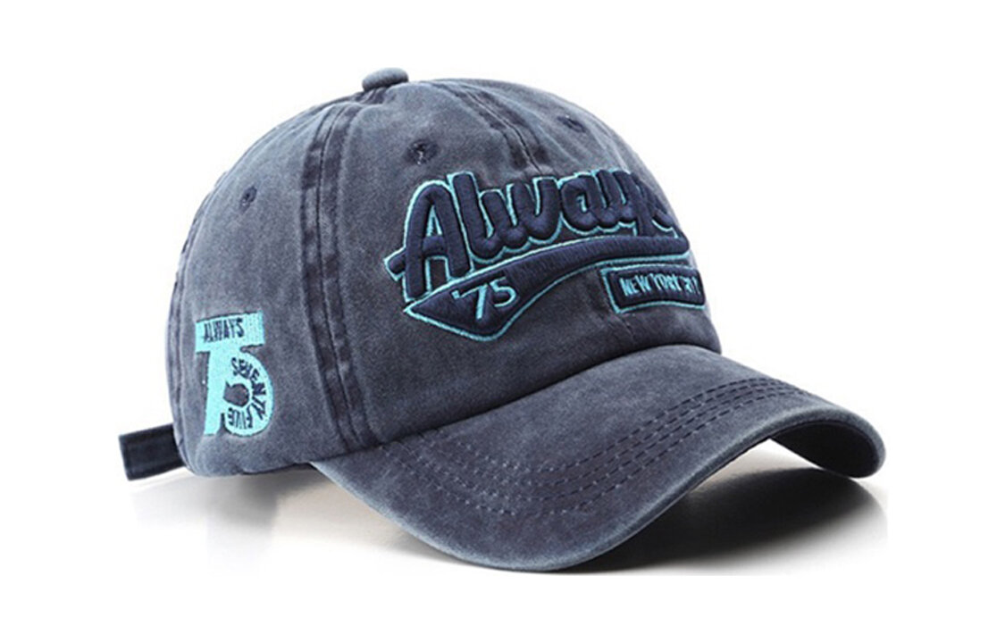 Бейсболка  Always Black Distressed Baseball Cap для мужчин