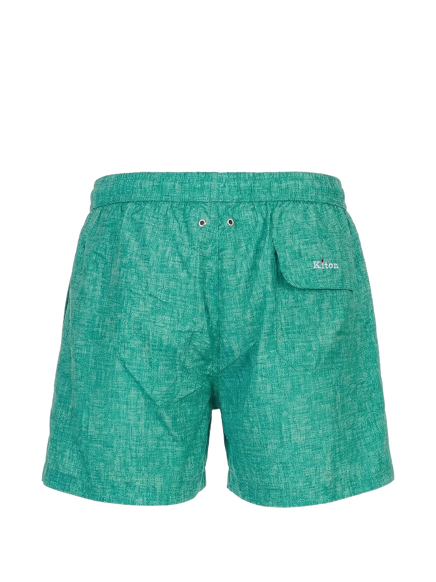 Шорты для плавания Kiton Crosshatch-texture drawstring swim shorts, размер 56 — фото 1