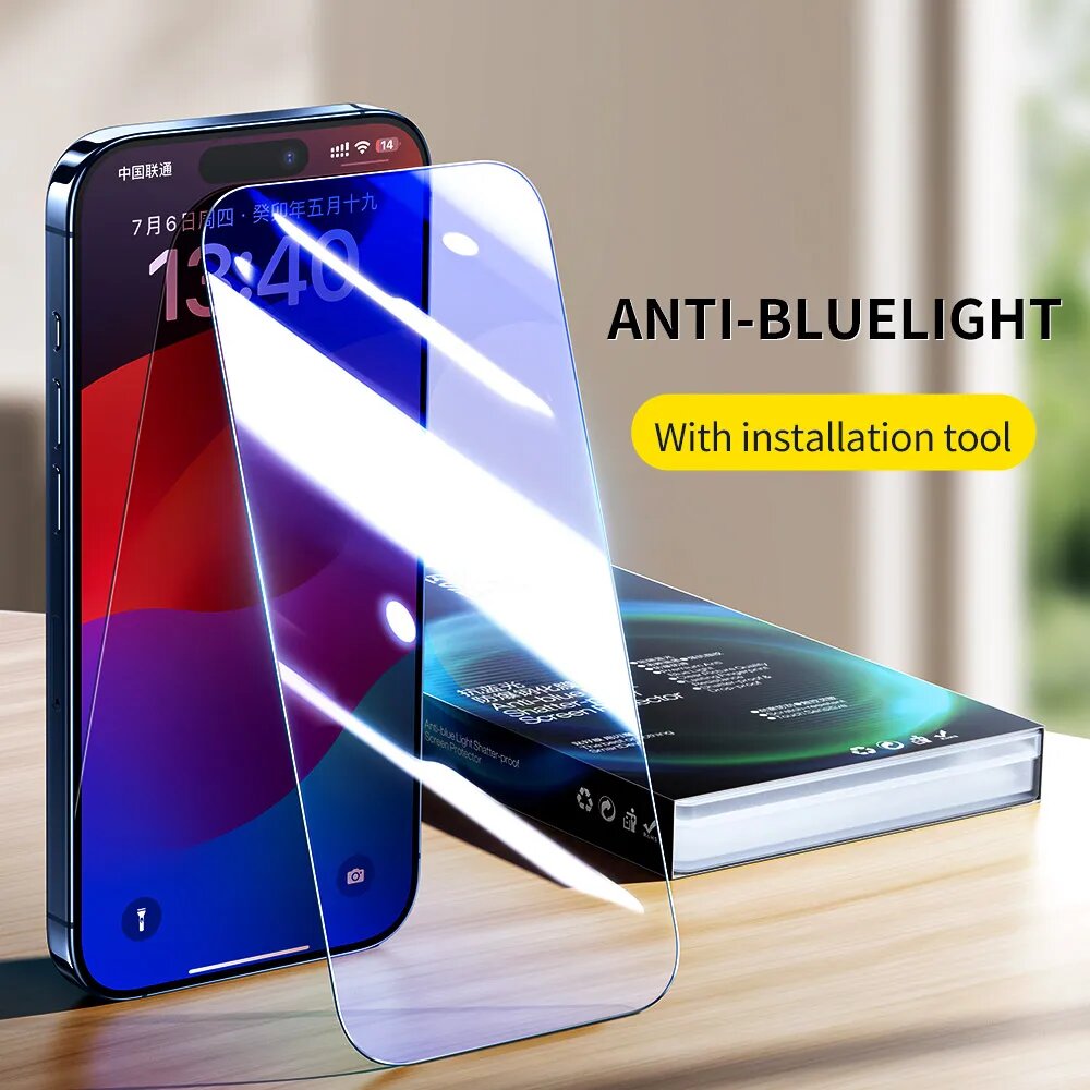 SmartDevil для iPhone 16 Pro Max 15 Pro Защитная пленка для экрана телефона HD закаленное стекло пленка против отпечатков пальцев для iPhone 16 15