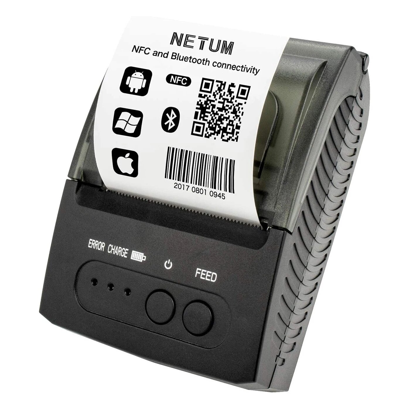 NETUM NT-1809 Bluetooth Термопринтер Серый, EU plug — фото 1