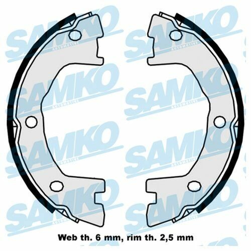Колодки тормозные стояночного тормоза Samko 89250 для Nissan CABSTAR F24M F24W, NT400