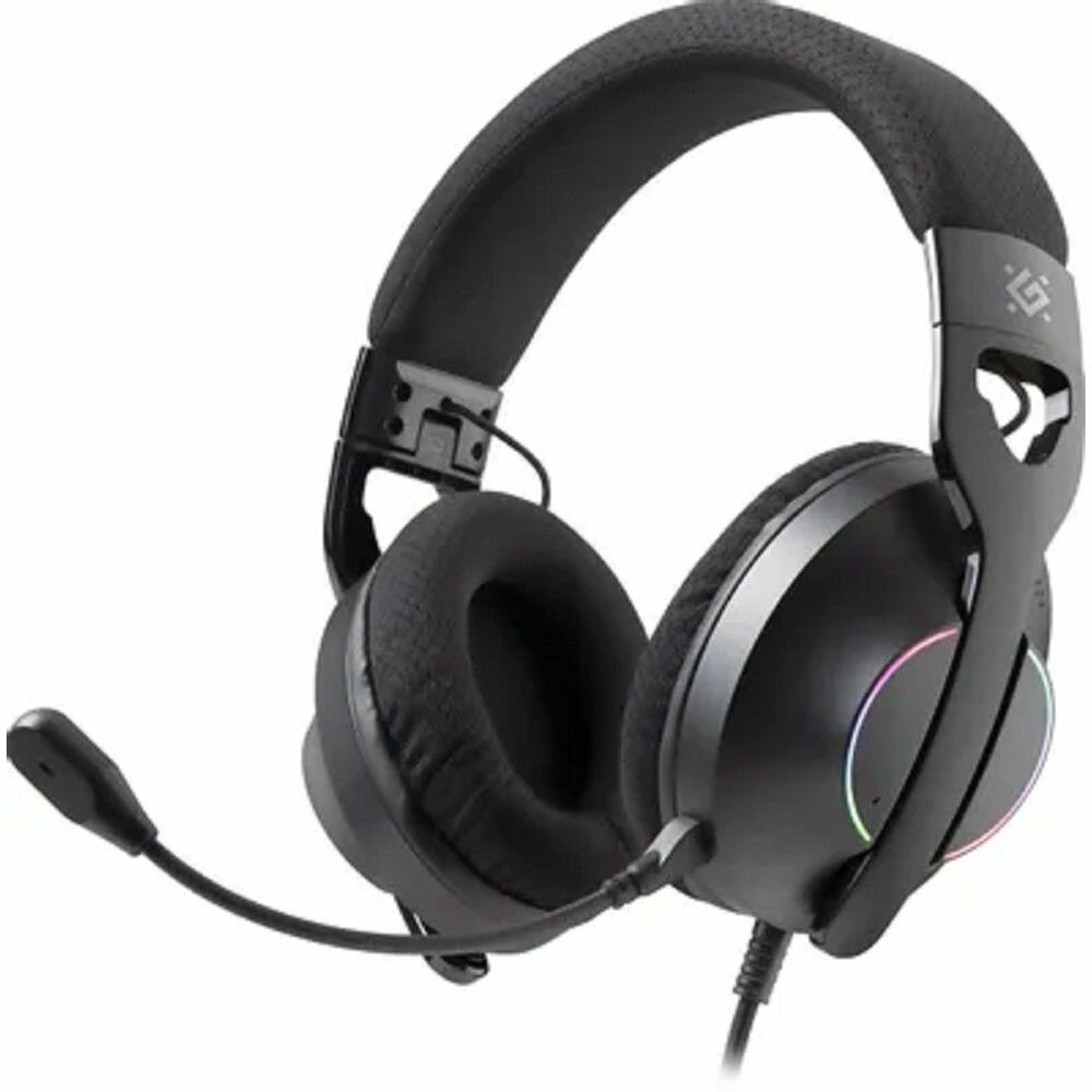 Defender Наушники Игровая гарнитура Weaver Черный, RGB, провод 2 м 62540