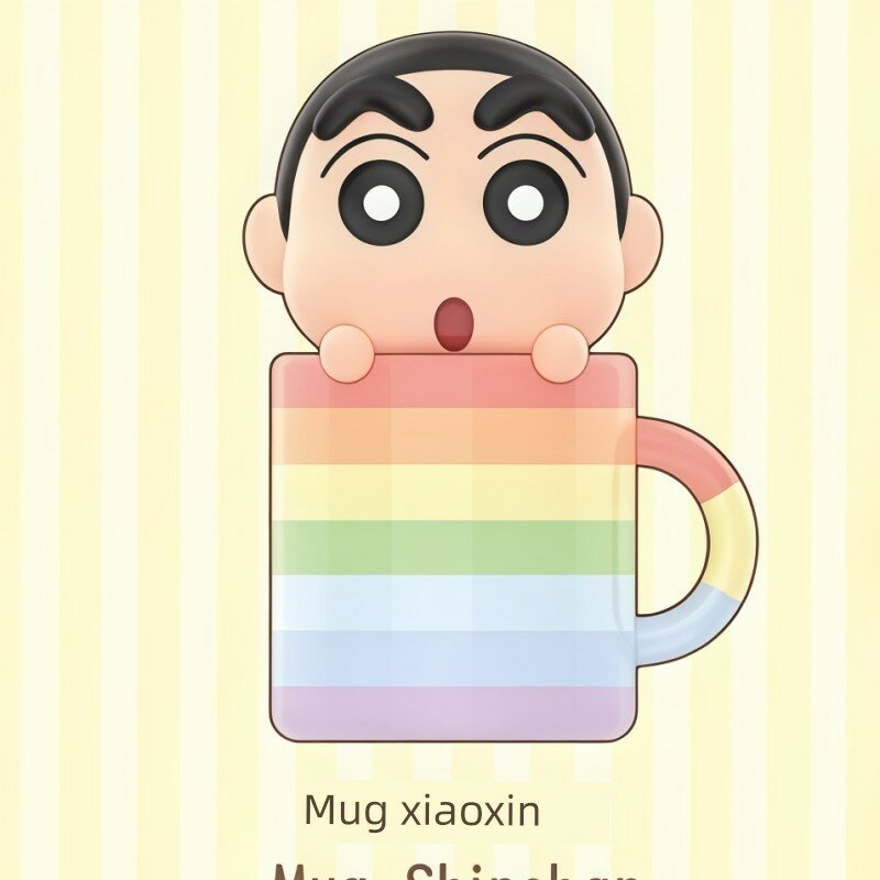 Официальная оригинальная фигурка TOPTOY Cinnamoroll Crayon Shin-chan в миниатюрной чашке, милая фигурка в закрытой