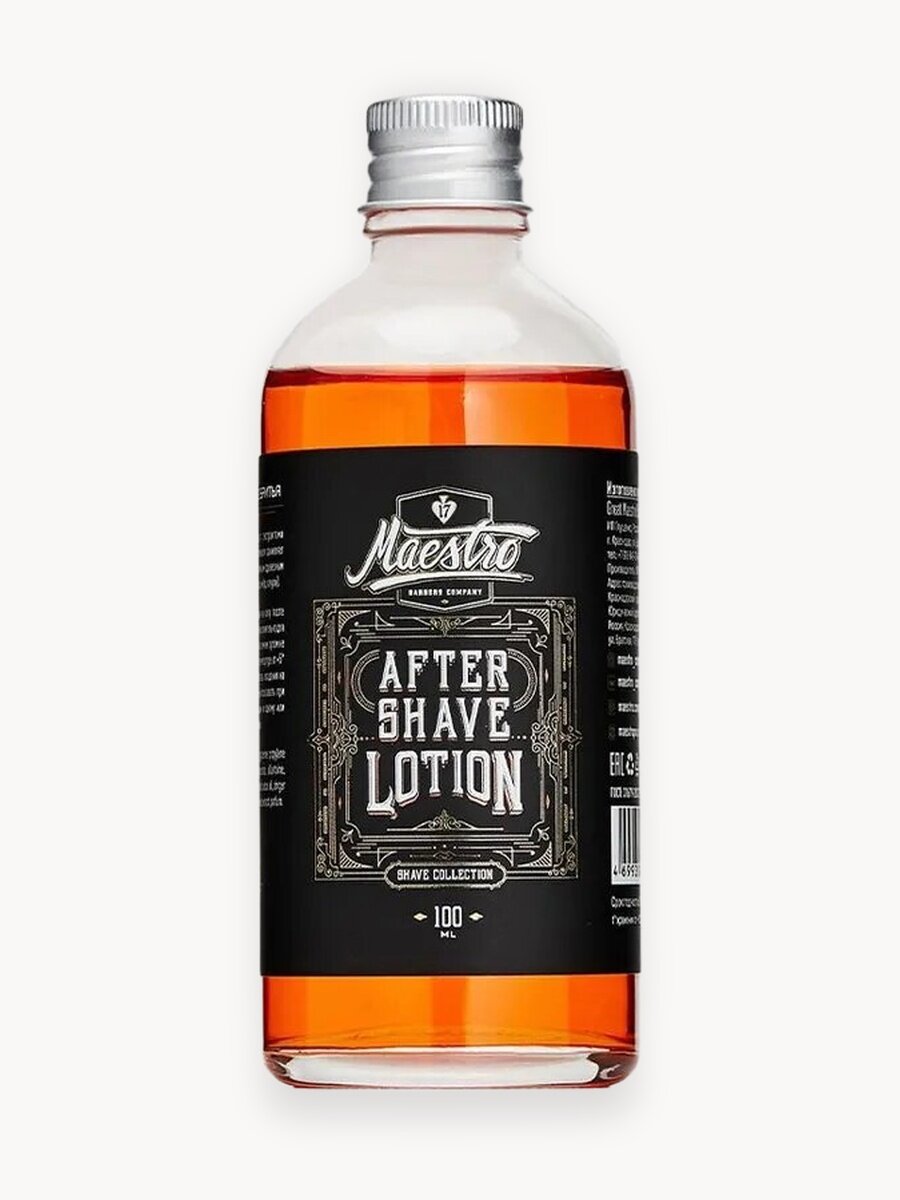 Освежающий лосьон после бритья с экстрактами пшеницы и имбиря Maestro Company 100ml.