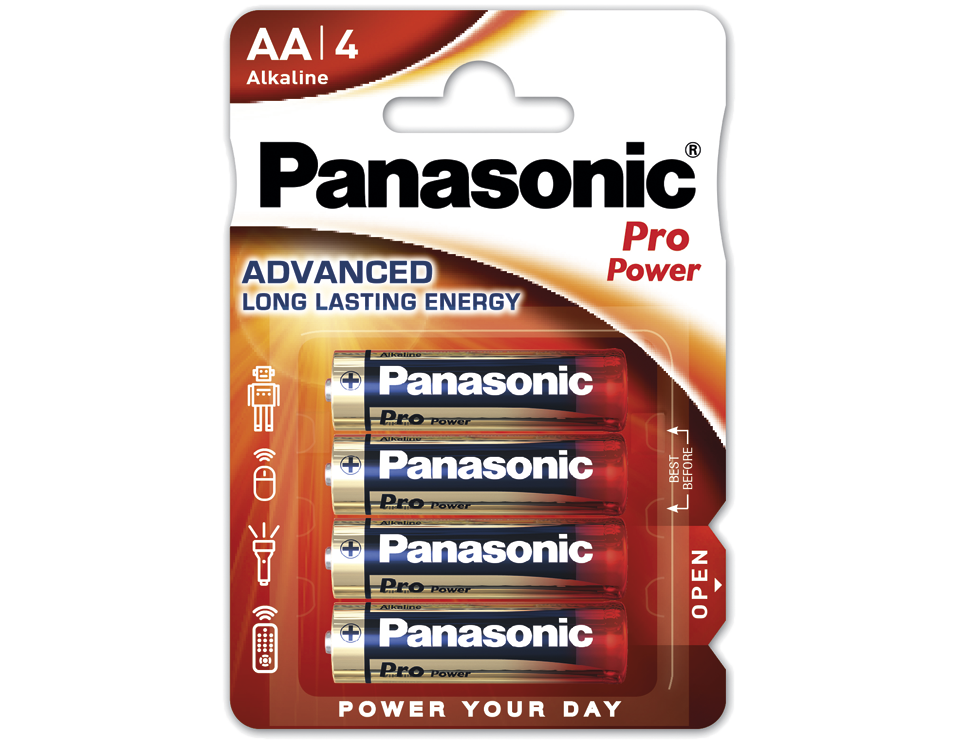 Батарейки Panasonic Pro Power AA щелочные 4 шт