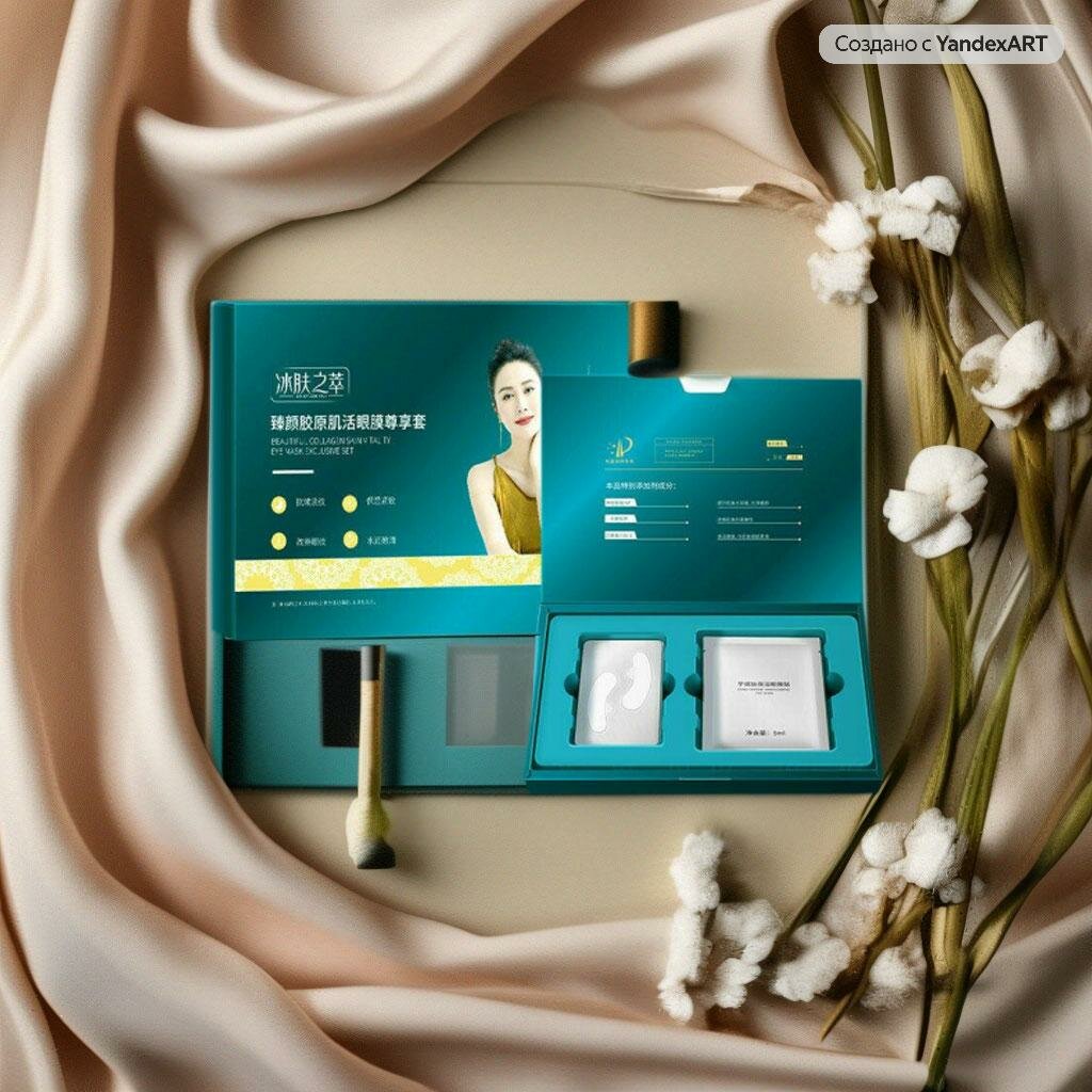 Сублимированные лифтинг патчи против мимических морщин и темных кругов под глазами на основе пептида змеиного яда, 4+4 пары