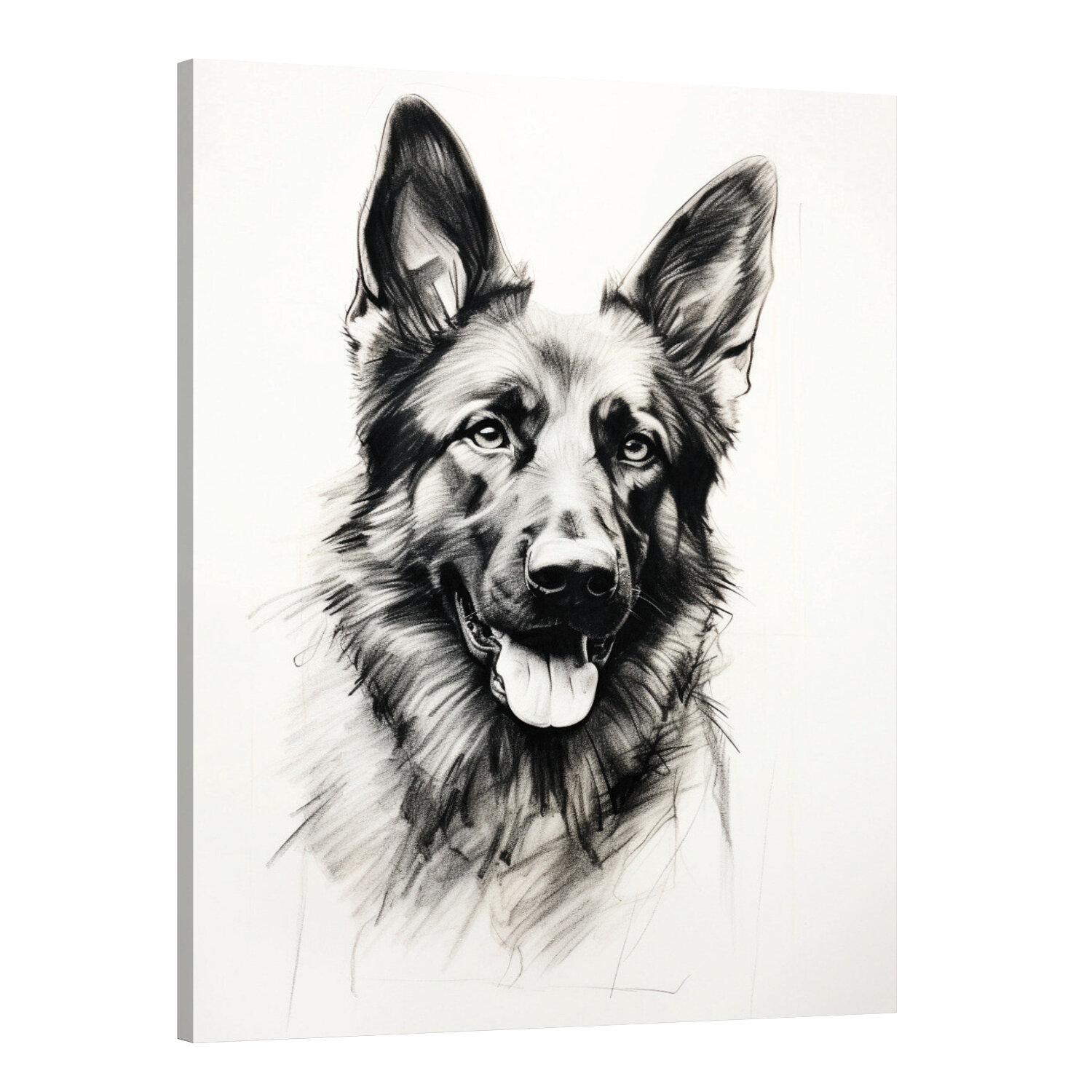 Интерьерная картина 50х70 "Верный пес-страж"