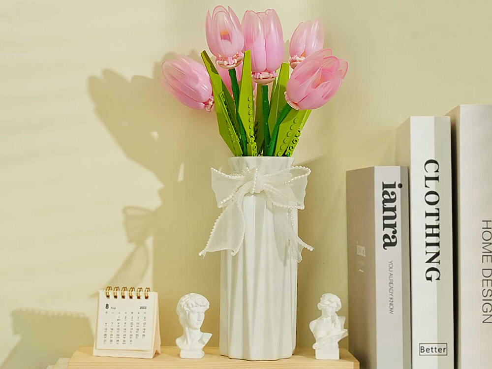 Конструктор JAKI JK29312 Конструктор Букет розовых тюльпанов