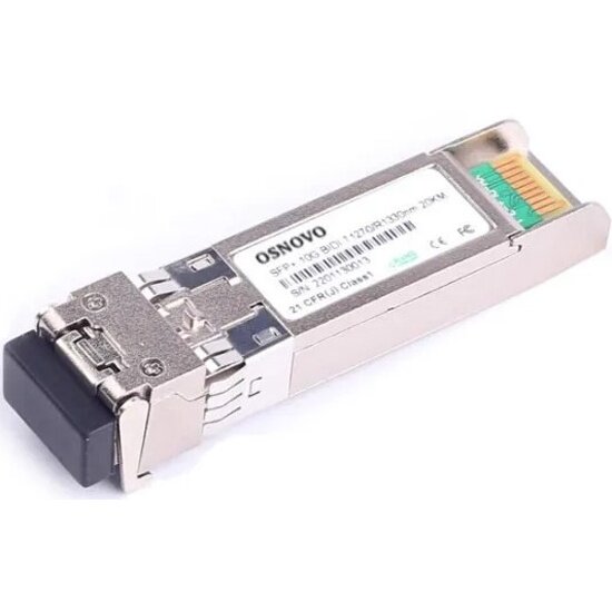 Оптический SFP Модуль 10G Osnovo SFP-S1LC15-10G-1330-1270