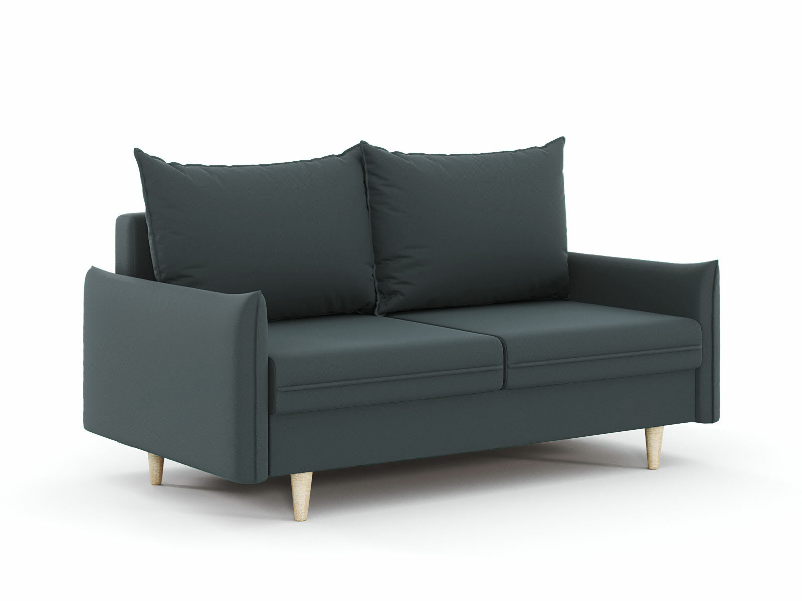 Диван раскладной Рокси темно-серый 160