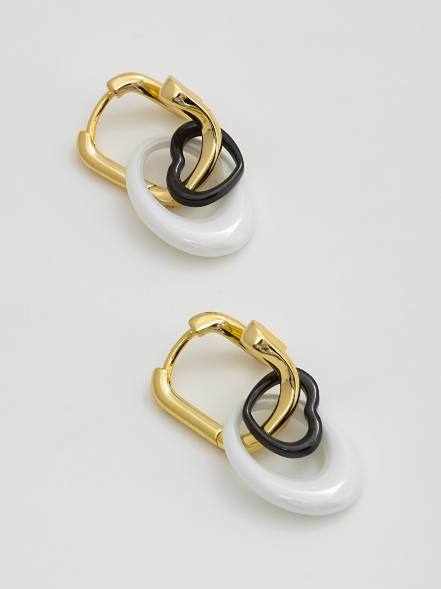 Серьги с подвесками, керамика