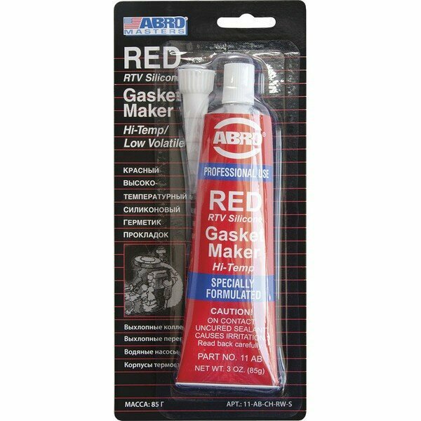Автохимия ABRO Герметик прокладок высокотемпературный (красный) 85 гр 11ABCHRWS