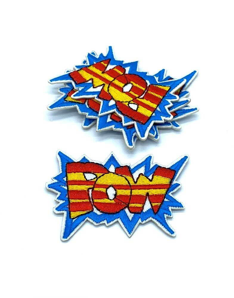 Термоаппликация (термоаппликации на одежду) POW 72х52мм (5 штук)