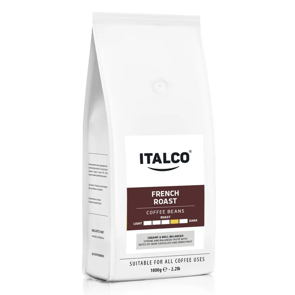 Кофе в зернах Italco "French roast", 1 кг, арабика, средняя обжарка