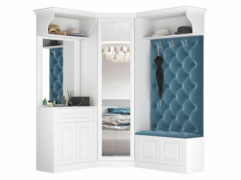 Прихожая угловая в коридор "Классика 6" 160/160х220х40