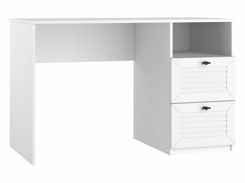 Компьютерный стол с выдвижными ящиками "Канзас" 120х76х60 Белый