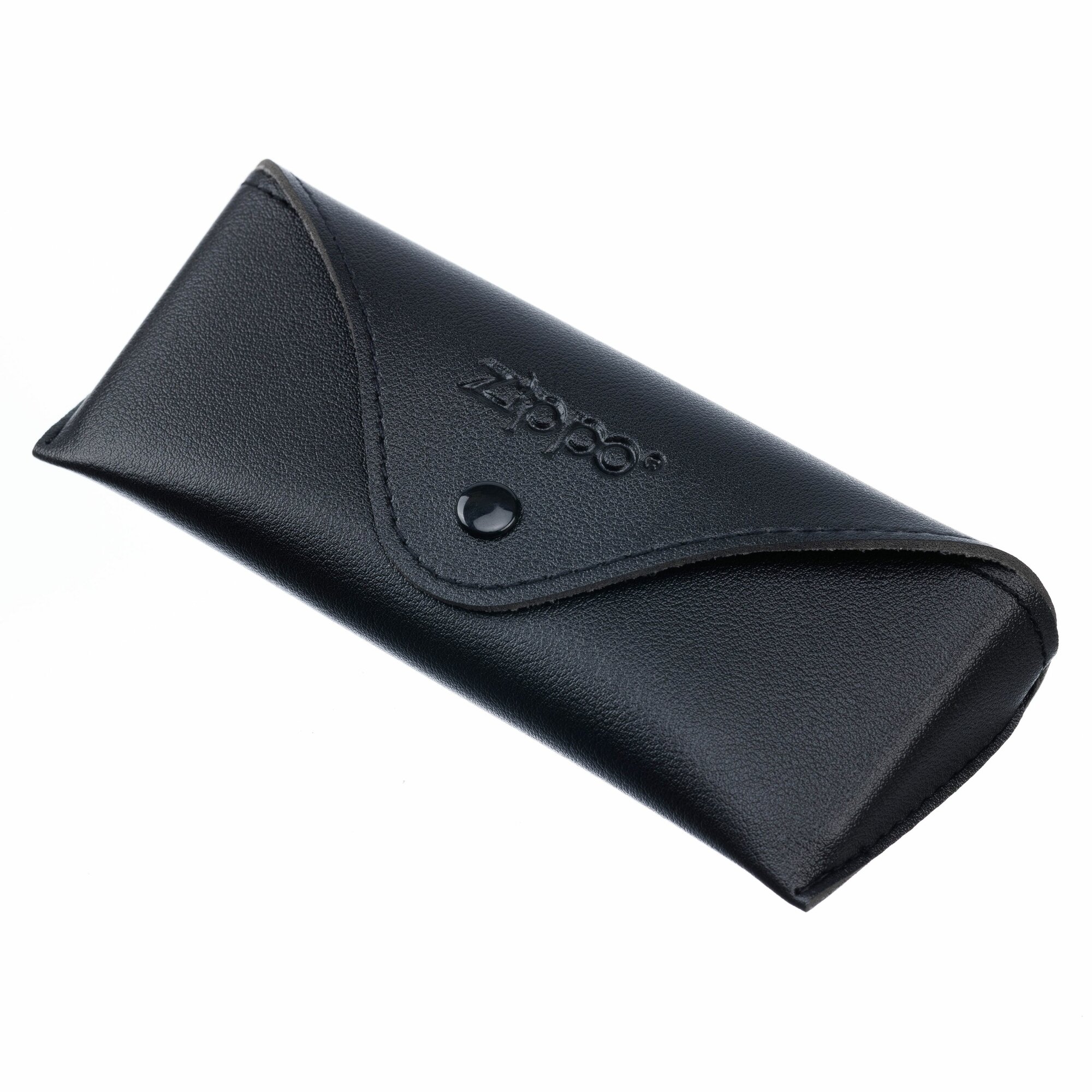 Чехол для очков женский мужской кожаный ZIPPO, черный