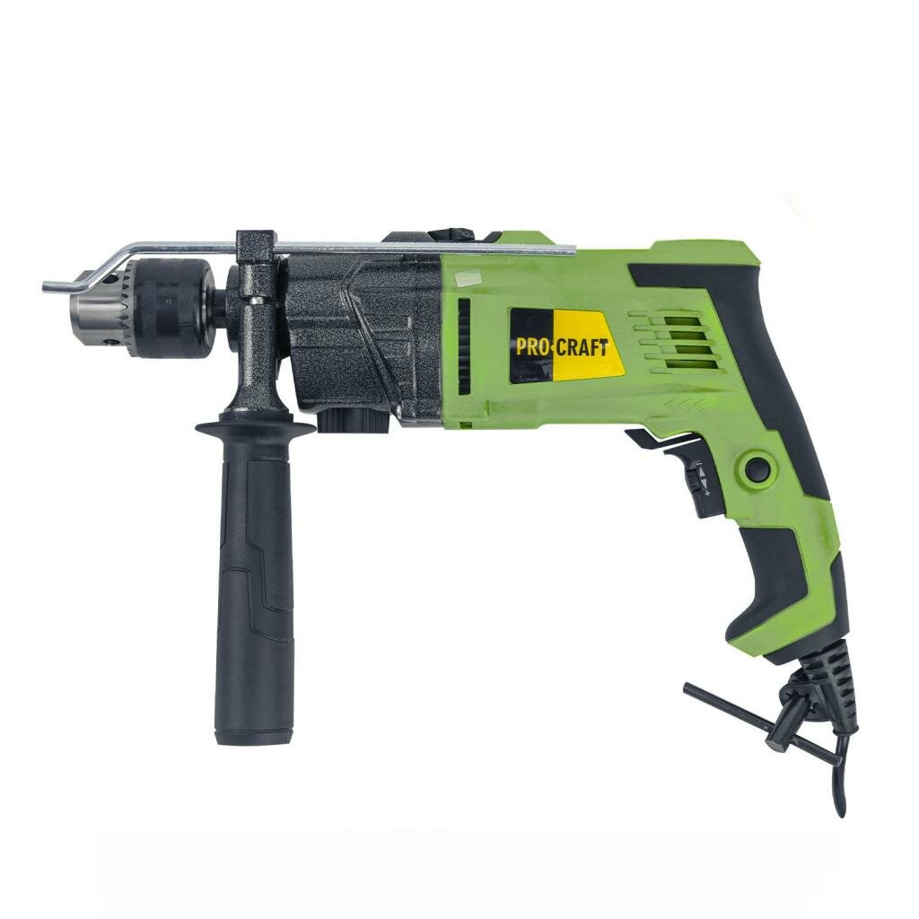 Дрель ударная ProCraft PS1700/2, ключевая, сетевой кабель 2м, мощность 1050Вт
