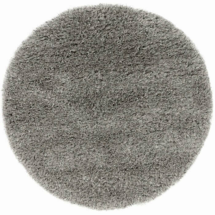 Ковер шерстяной бельгийский Круглый на пол в спальню в гостиную 200х200 см модерн современный ворс 70 мм шегги 127411 Kover-Russia