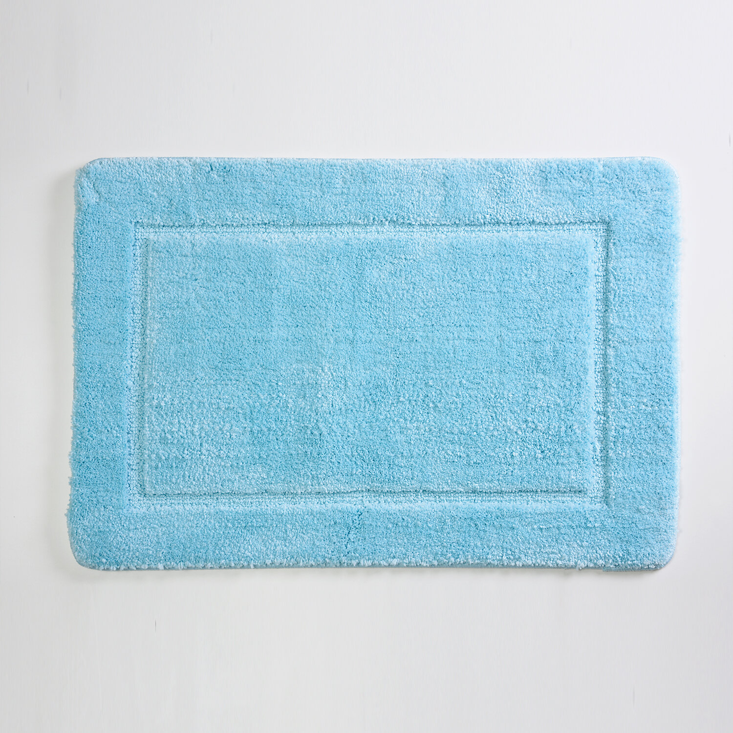 Коврик для ванной и туалета 90*60 WasserKRAFT BM-6017, микрофибра, голубой
