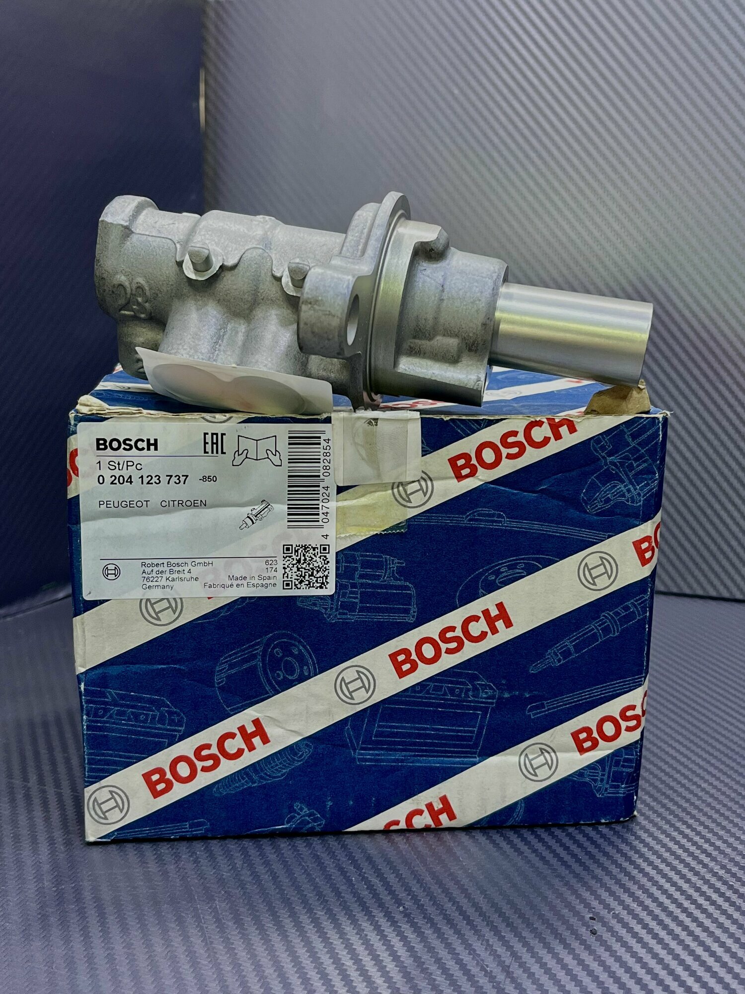 Цилиндр тормозной главный Bosch на а/м CITROEN / PEUGEOT арт. 0 204 123 737