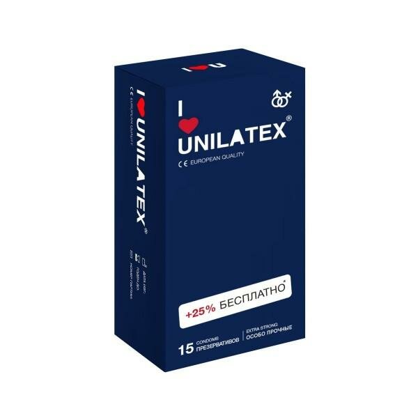 Презервативы UNILATEX EXTRA STRONG особопрочные 15 штук