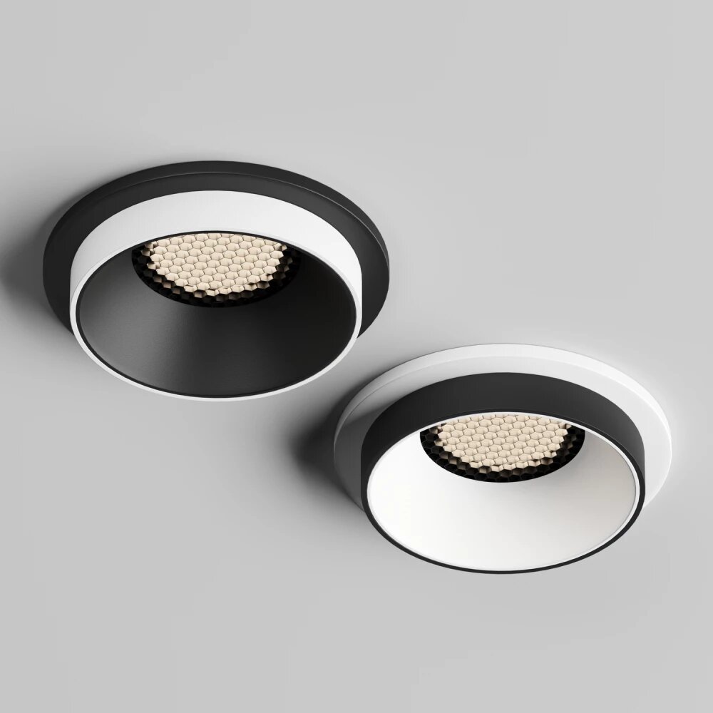 DK2400-BK Встраиваемый светильник IP 20 50 Вт GU10 черный алюминий