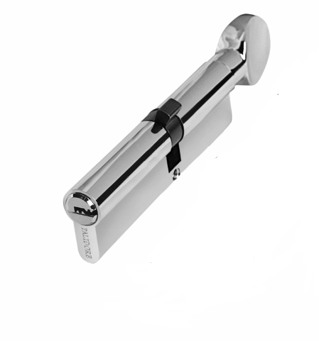 Цилиндр латунный 120 PС (ключ/завертка, хром ) PALIDORE