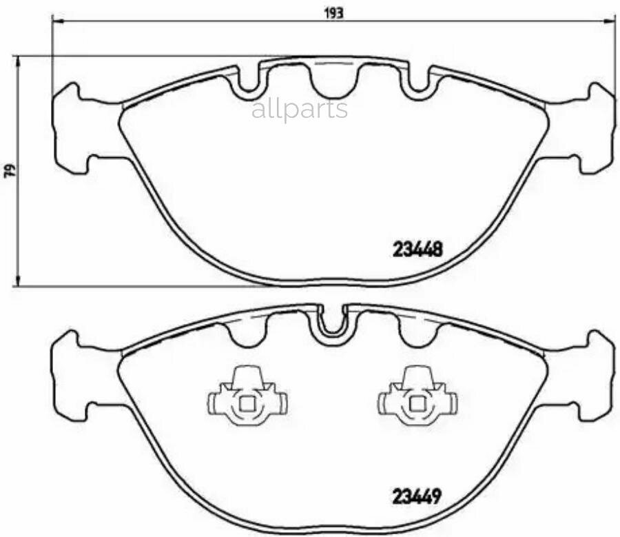 BREMBO P06028 Колодки торм. пер.