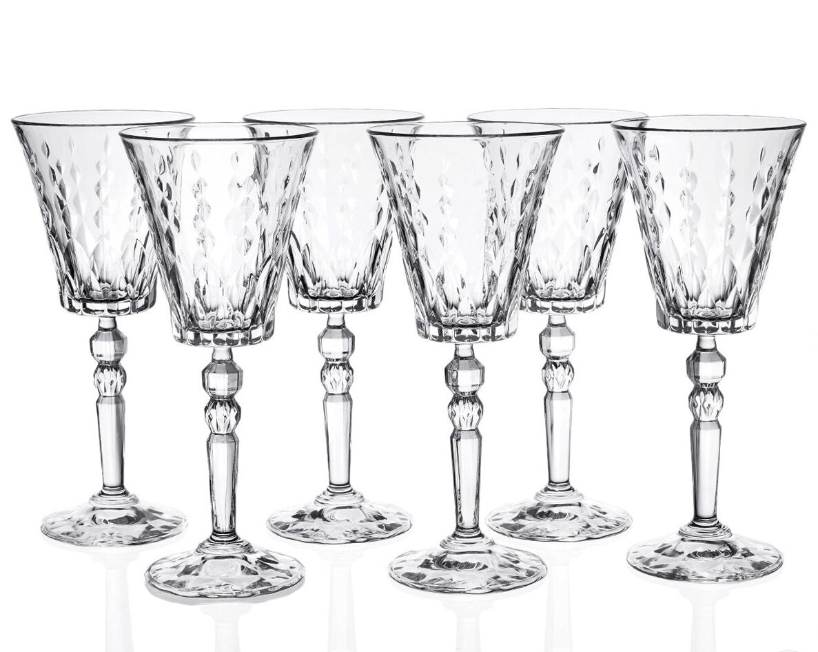 Бокалы для вина "Мерилин" 260 мл, 6 шт. RCR Италия