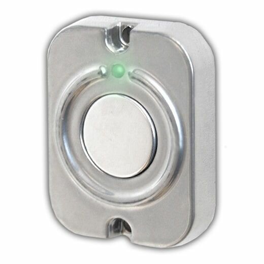 EXITka антивандальная кнопка выхода с подсветкой Олевс- никель