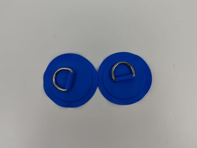 Рым из ПВХ с кольцом D-ring на Sup борд, каяк и лодку (синий) 2 шт.