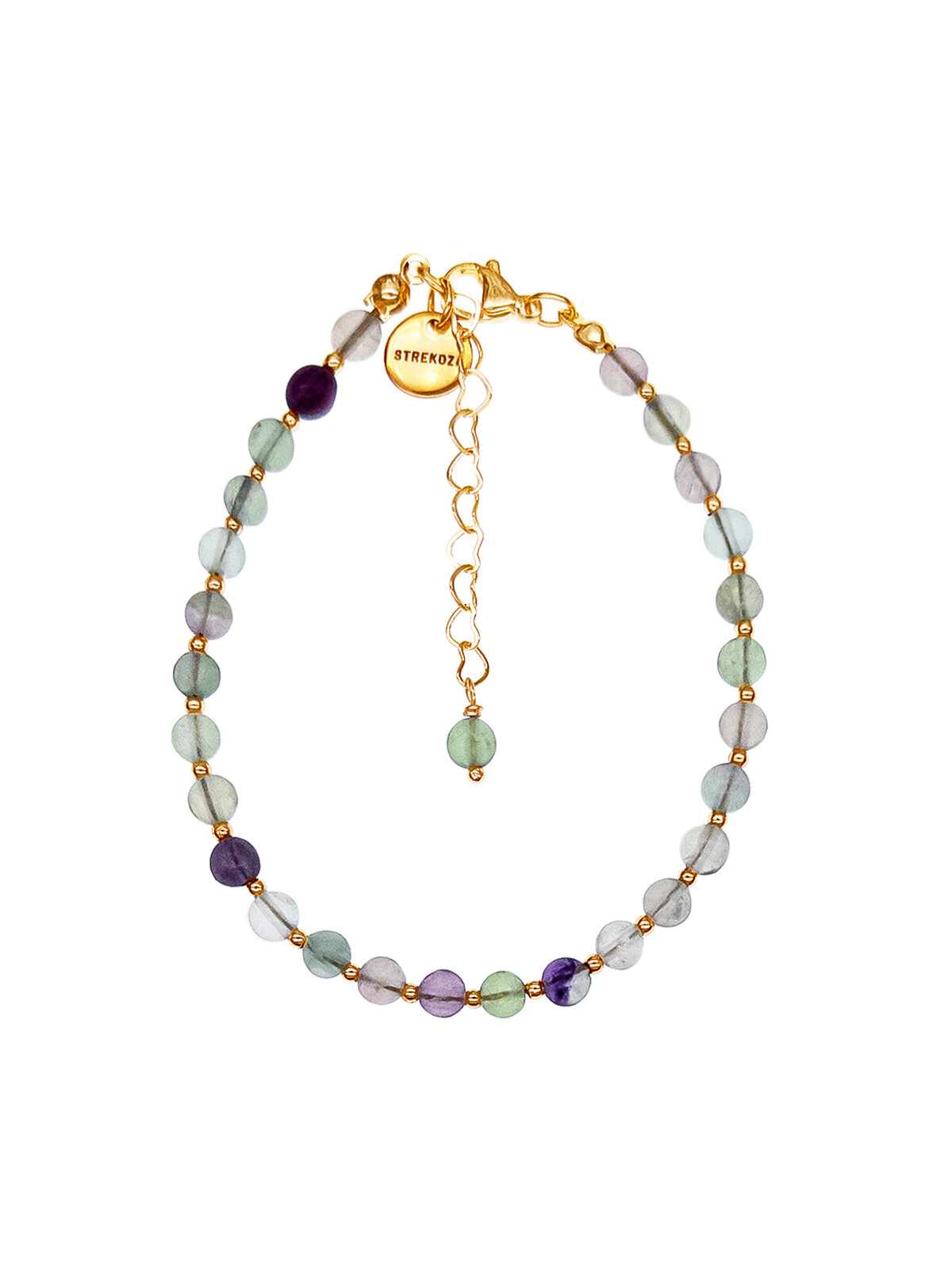 Браслет-нить Strekoza Collection, флюорит