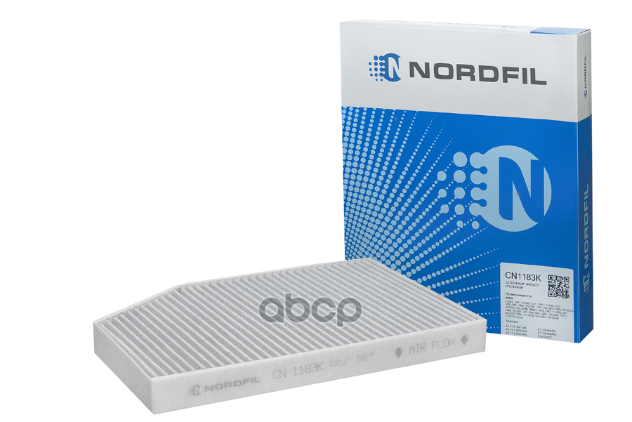 Фильтр Салона Угольный Bmw 3 (G20 G21) X3 (G01 F97) X4 (G02) Z4 (G29) Toyota Supra NORDFIL арт. cn1183k