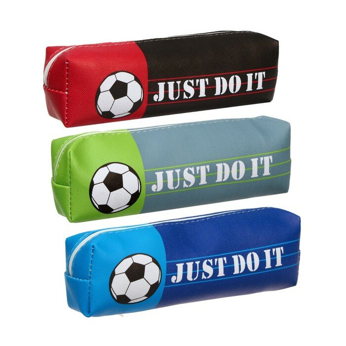Пенал школьный на молнии "Футбольный мяч", микс, 9371216