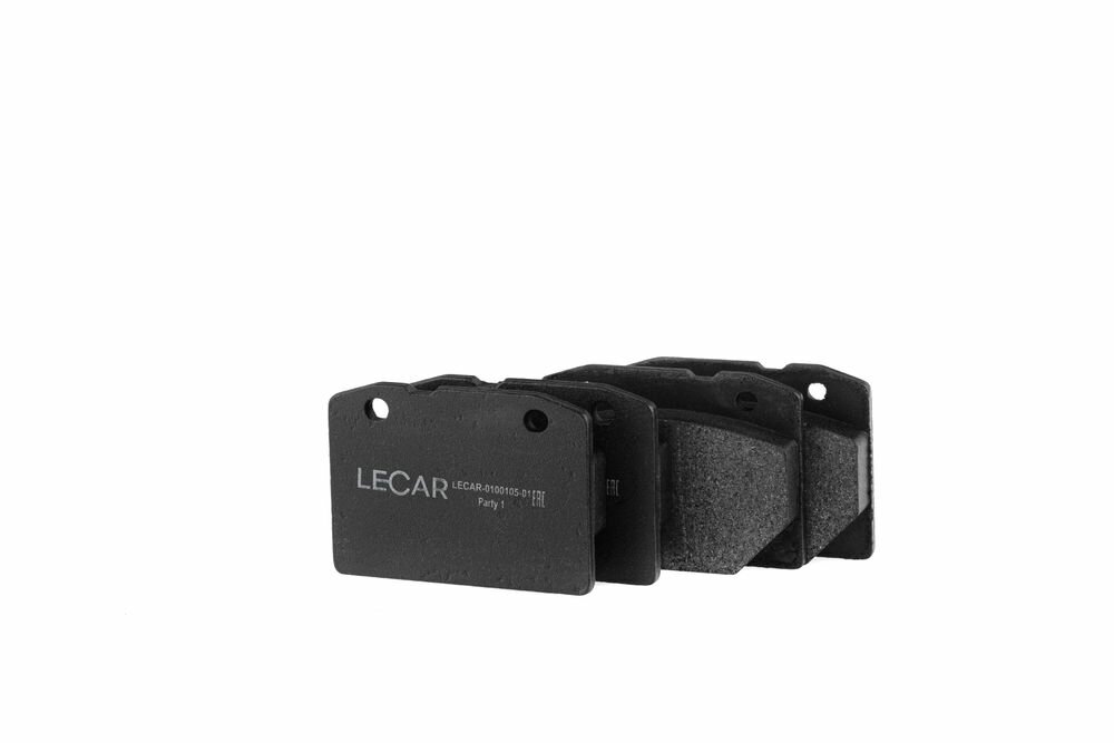 Передние тормозные колодки для ВАЗ 2101-2107 (комплект 4 шт.), LECAR