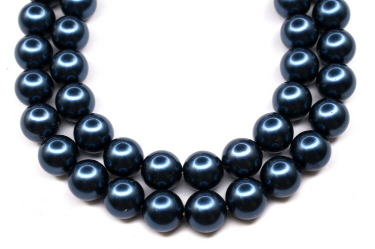 Жемчуг Preciosa Maxima, цвет blue, 12мм, 704-174, 2шт